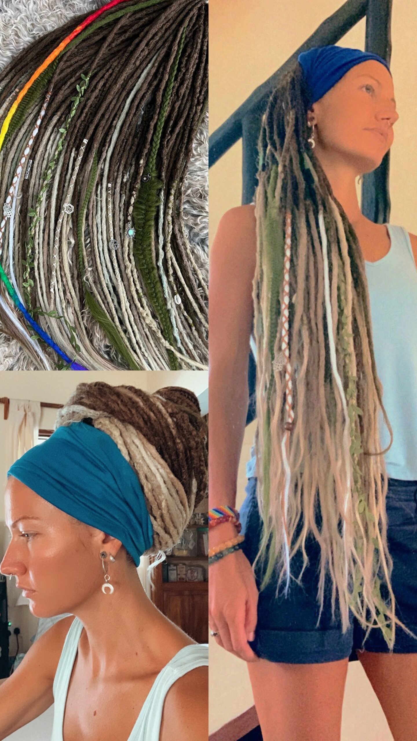 Any Custom mix of different Dreadlocks styles in one set - dreadscorner.com